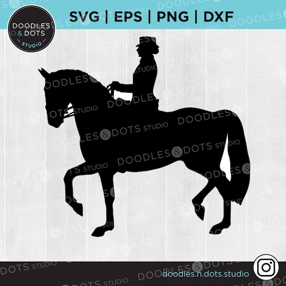 Silueta De Doma Vinilo Decorativo Silueta De Cowboy TenVinilo