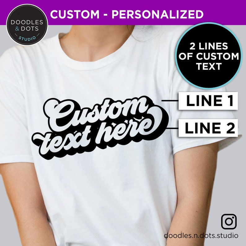 Custom Retro Font SVG Personalized SVG Stacked Vintage | Etsy