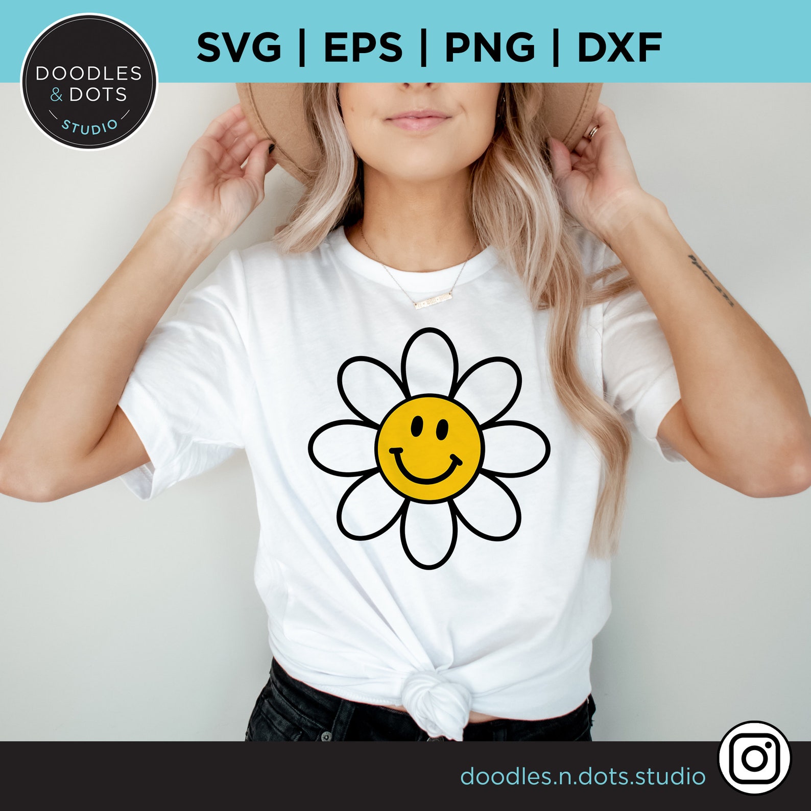 Smiley Face Daisy Svg Retro Smiley Daisy Flower Smiley Face - Etsy