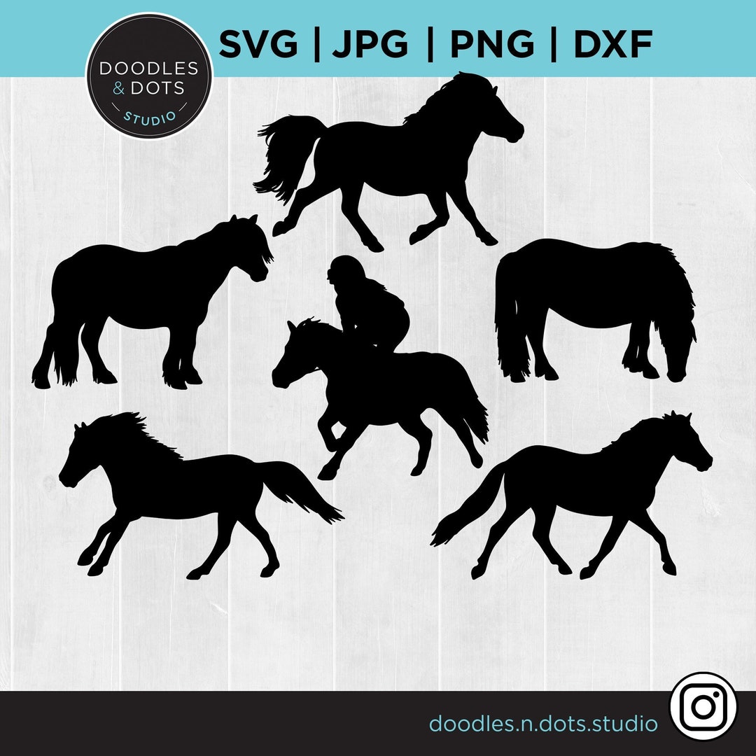 Shetland Pony Svg Bundle, Miniature Horse Svg, Mini Horse Svg, Shetland ...