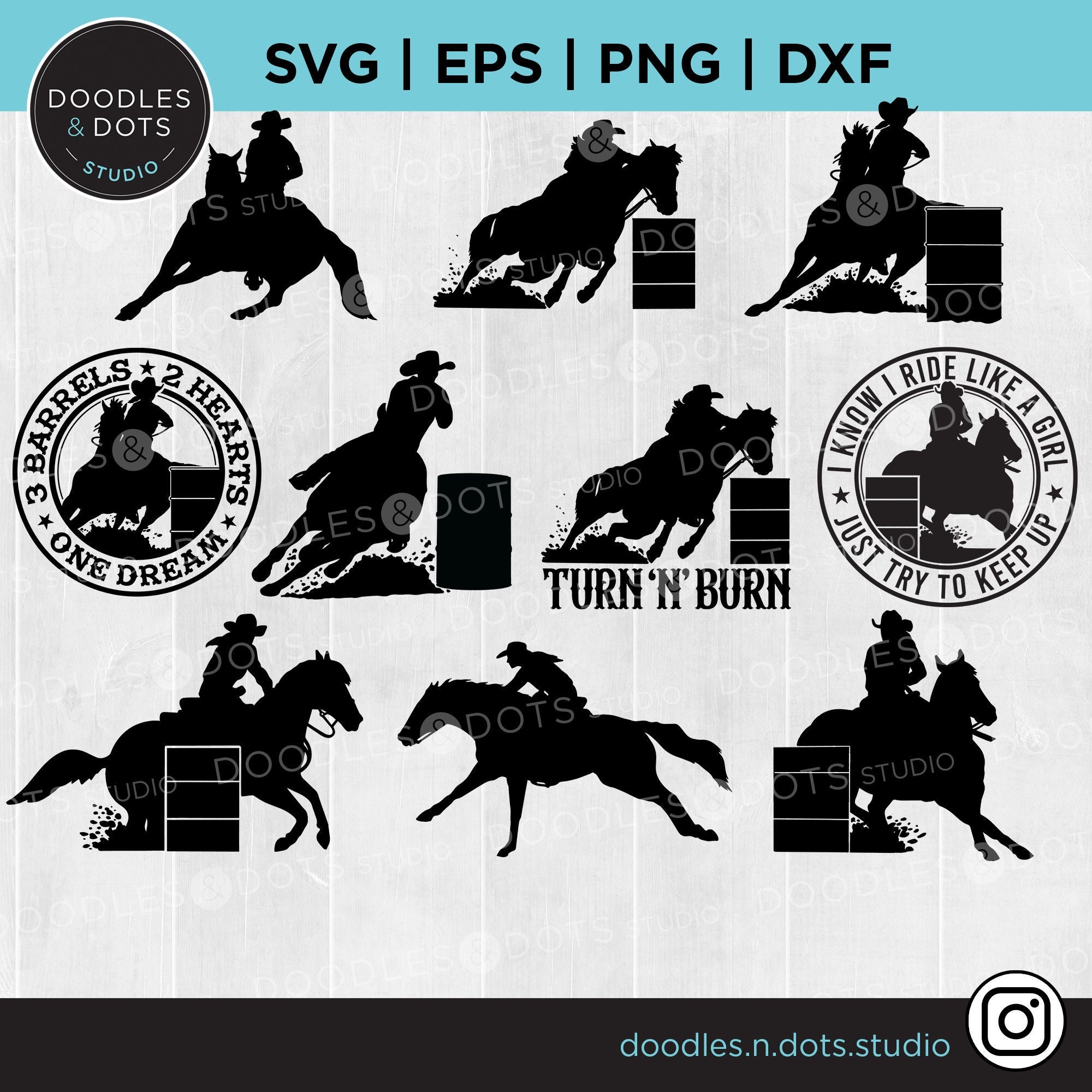 Barrel Racer Silhouette