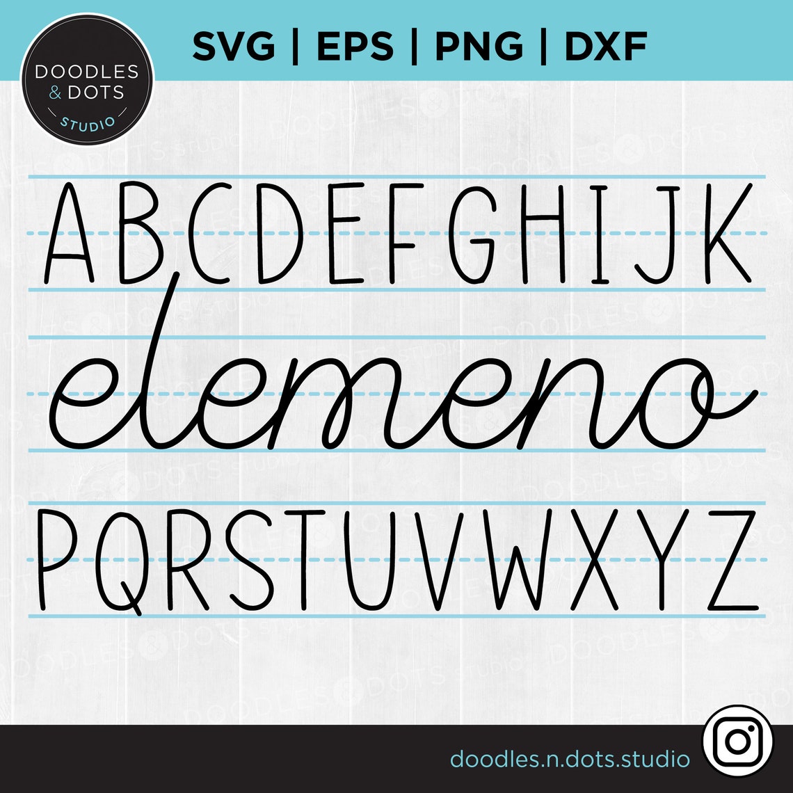 Abcs Elemeno SVG Pre-k Svg Kindergarten Alphabet SVG - Etsy