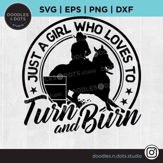 Barrel Racing Logos Turn And Burn