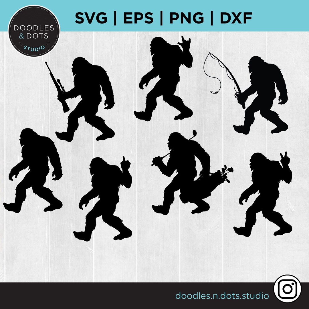 Bigfoot Svg, Big Foot Svg for Cricut, Sasquatch Svg, Yeti Svg ...