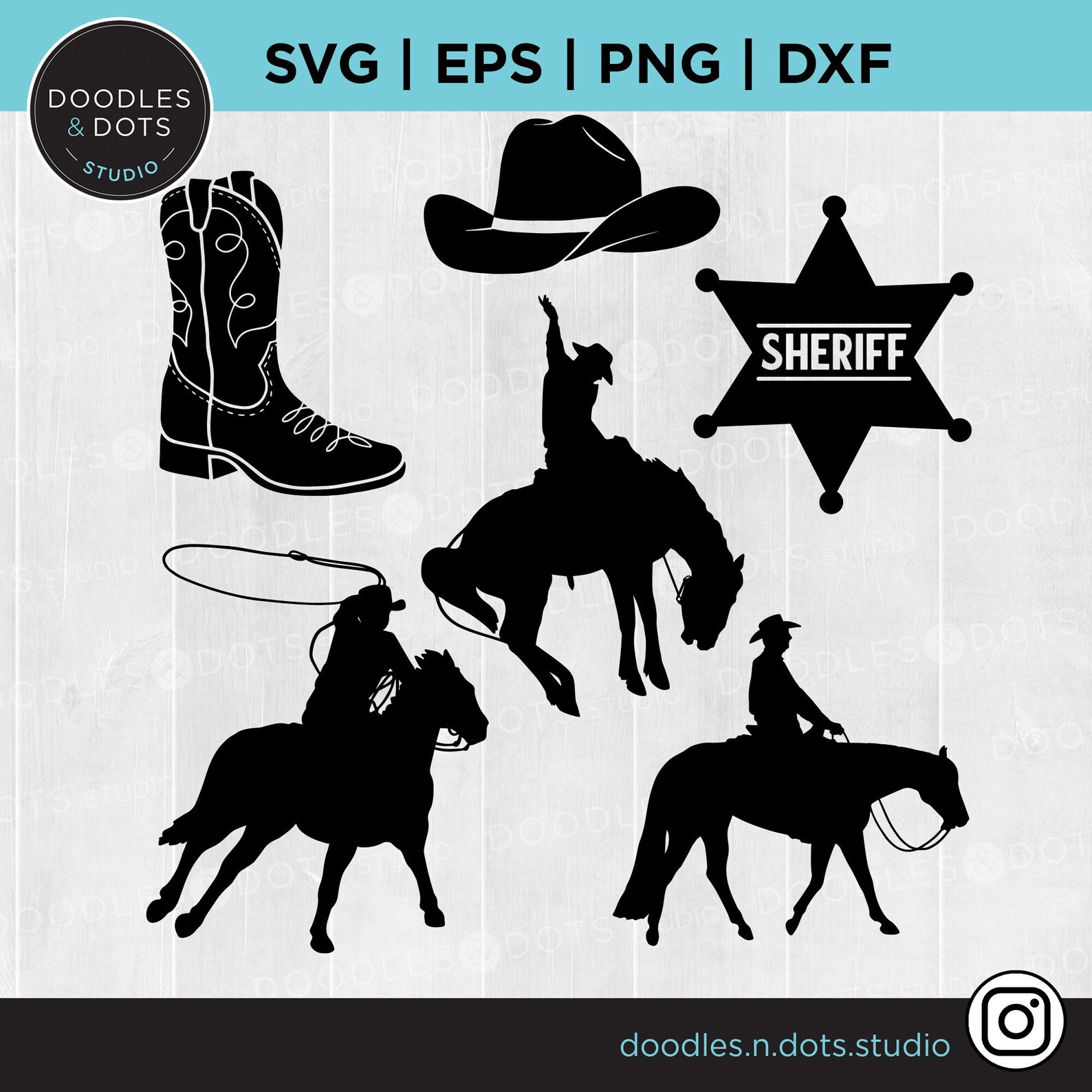 Wild West SVG Cowboy Bundle Svg Rodeo Western Bundle - Etsy