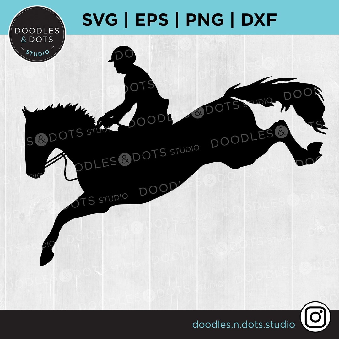 Equestrian Svg, Jumping Horse Svg, Show Jumping SVG for Cricut ...