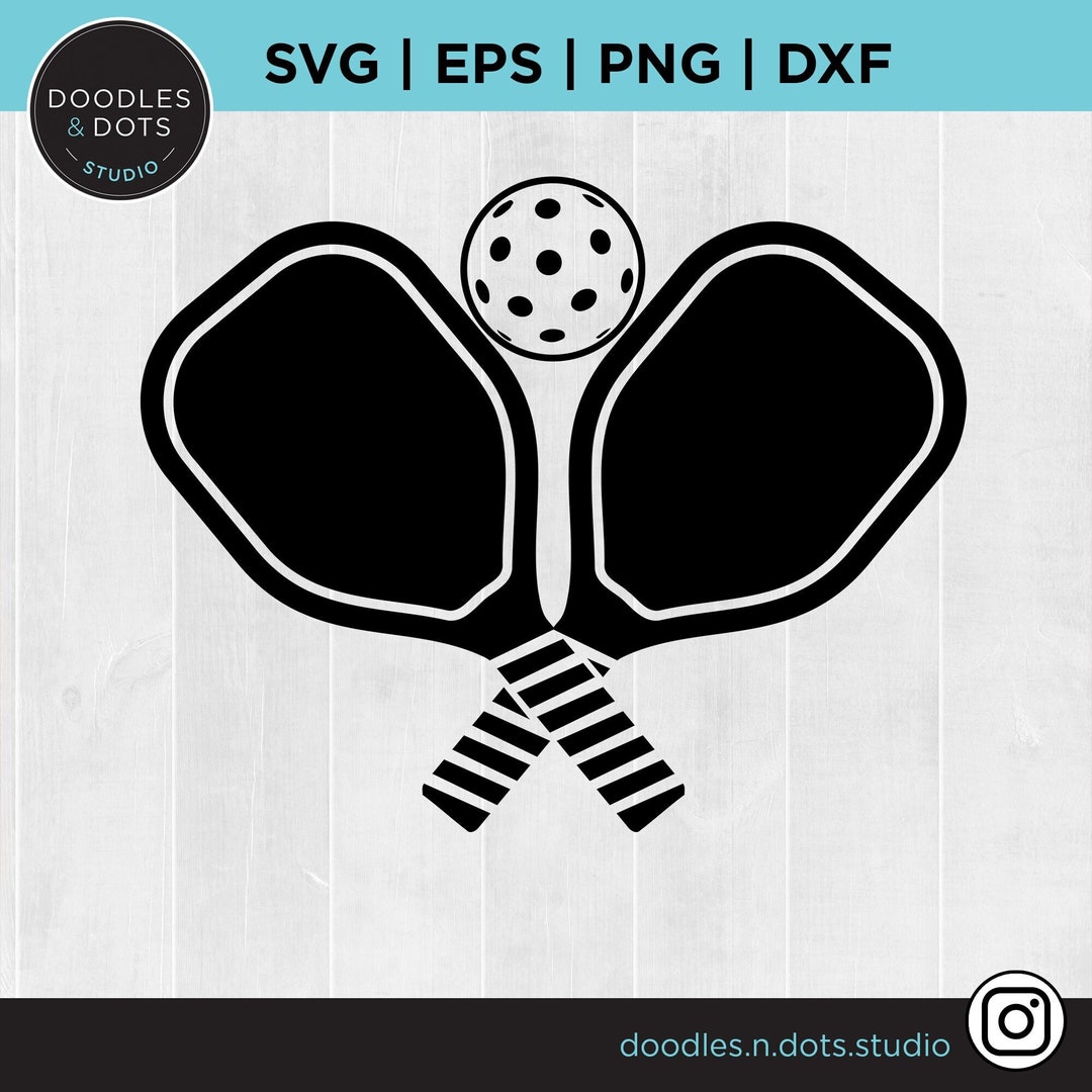 Pickleball Svg, Pickleball Crossed Paddles, Pickleball Sublimation ...