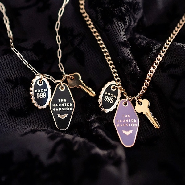 Haunted Mansion Gold Necklace - Etsy