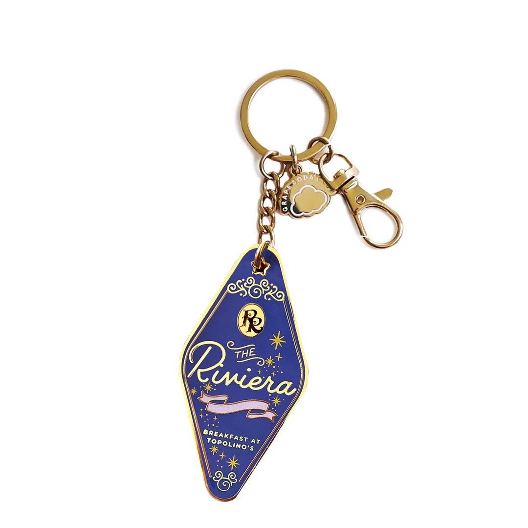 Riviera Resort Disney Motel Keychain Metal Motel Keychain Grape Soda ...