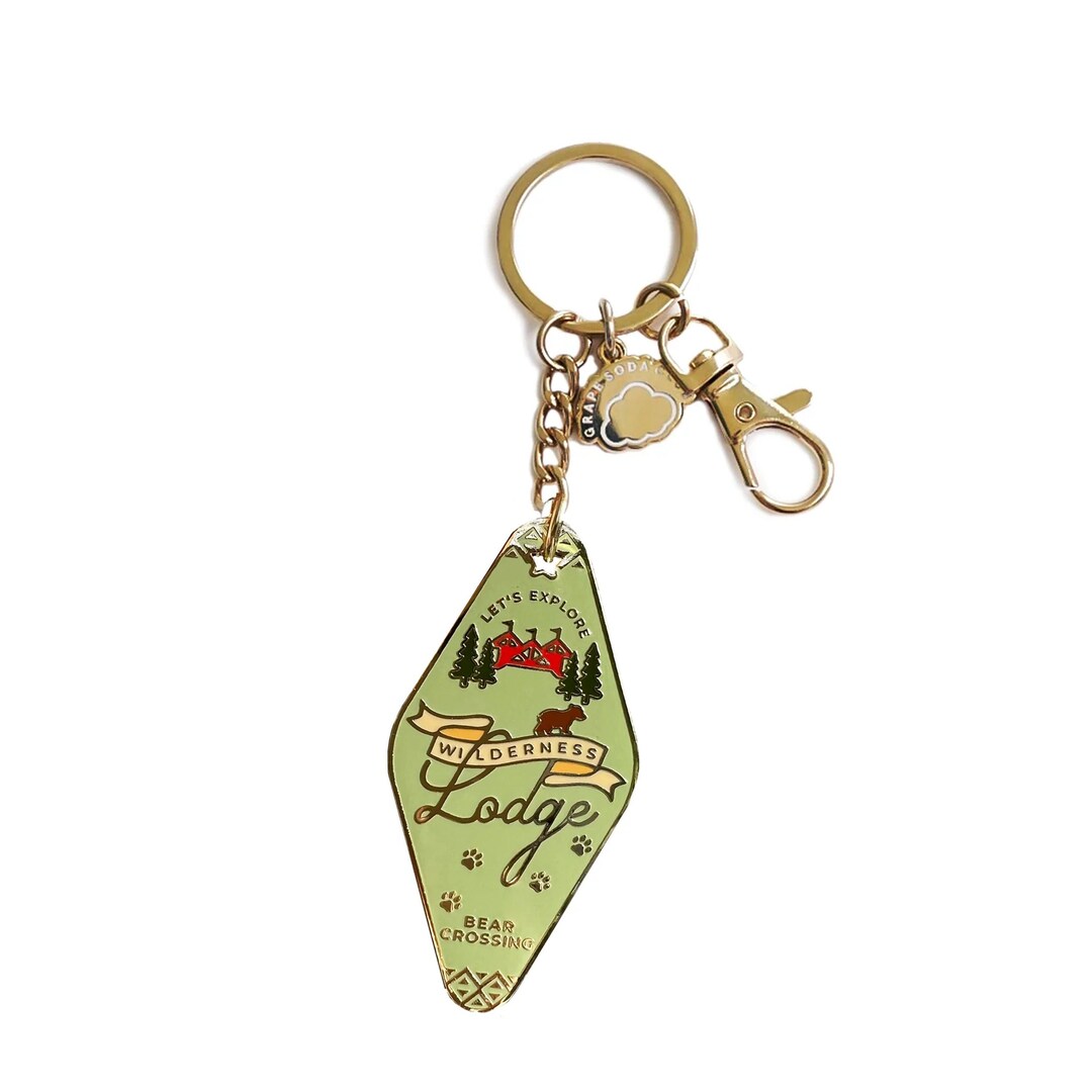 Metal Motel Keychain Wilderness Lodge Resort Disney Motel Keychain ...