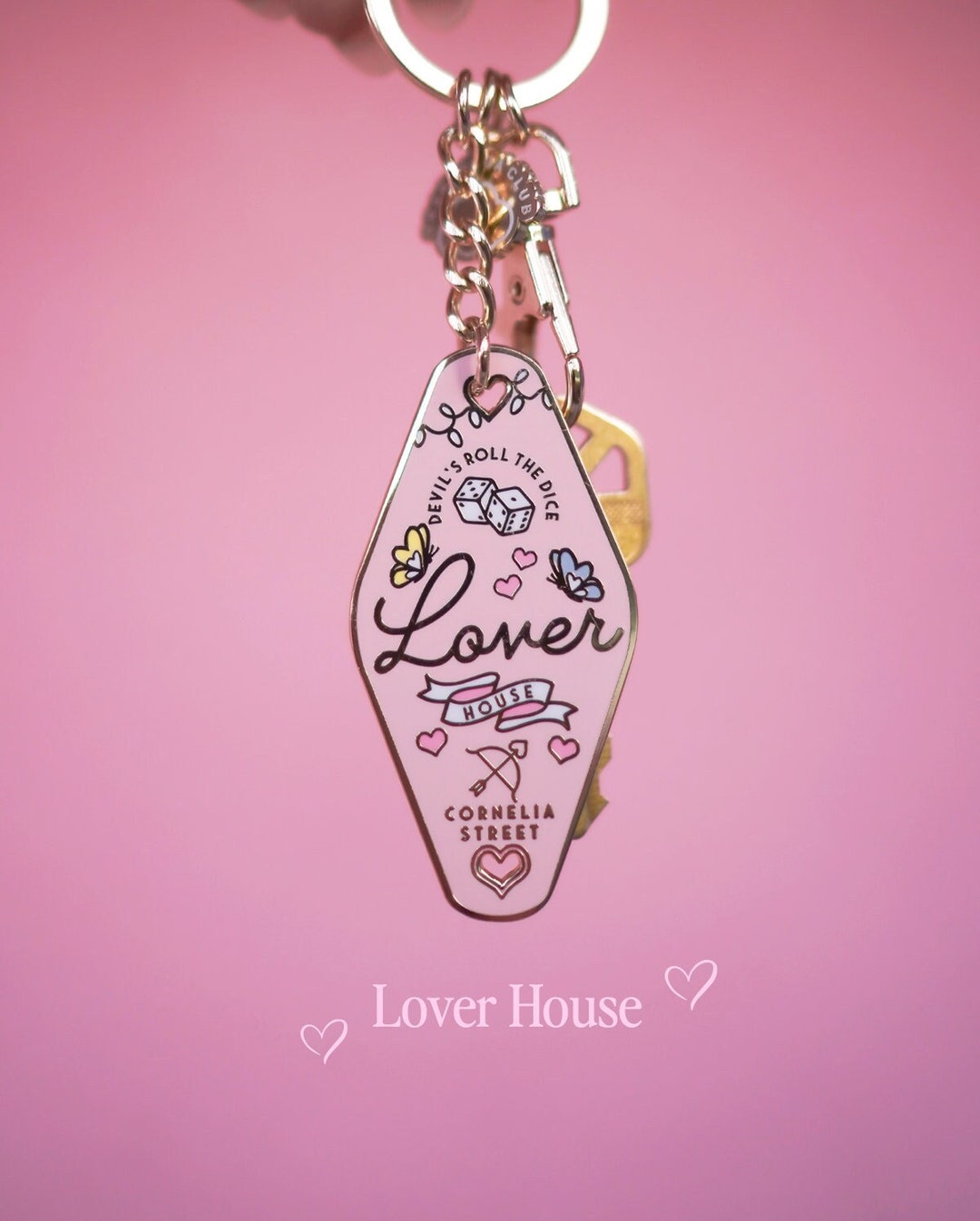 Lover House Taylor Swift Motel Metal Keychain Metal Motel Keychain ...