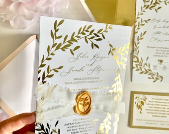 Deckle Edge Wedding Invitation, Handmade Wedding Invitation, Torn Edge ...