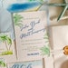Bali Palms Wedding Invitation Template, Wedding Invitation, Printable ...