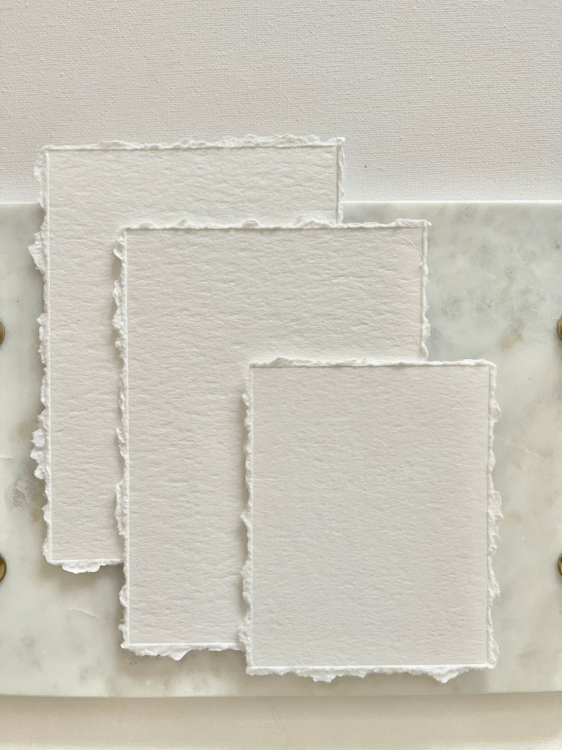 White Deckle-edge Cotton Rag Paper, Sizes Available | Wedding Invites ...