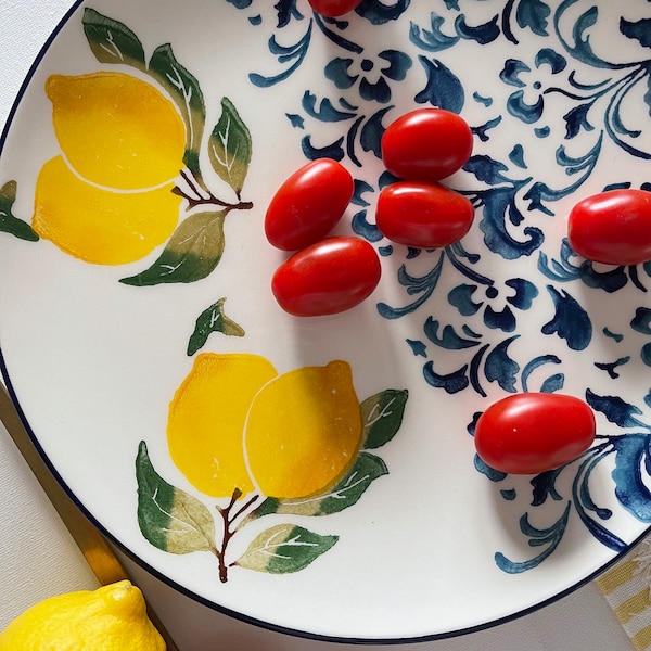 Vintage Handpainted Italian Plates - Etsy