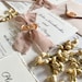 Beige Handmade Wedding Invitation Sets, Deckled Edge Paper Invitations ...