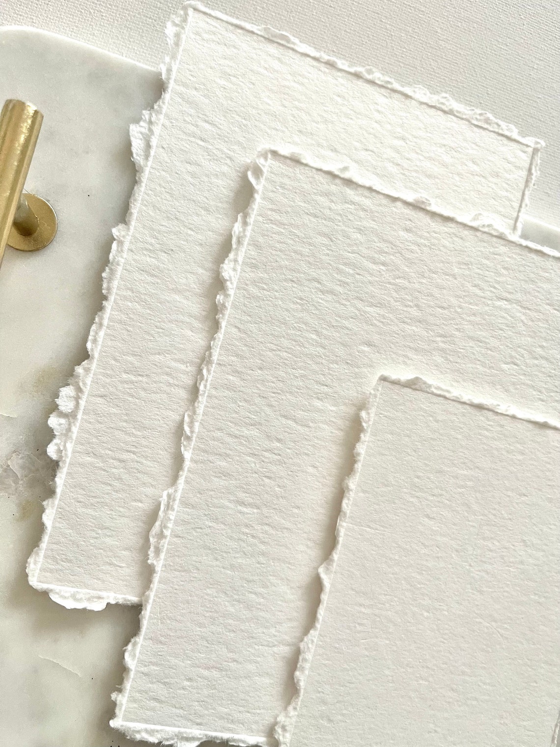 White Deckle-edge Cotton Rag Paper, Sizes Available | Wedding Invites ...