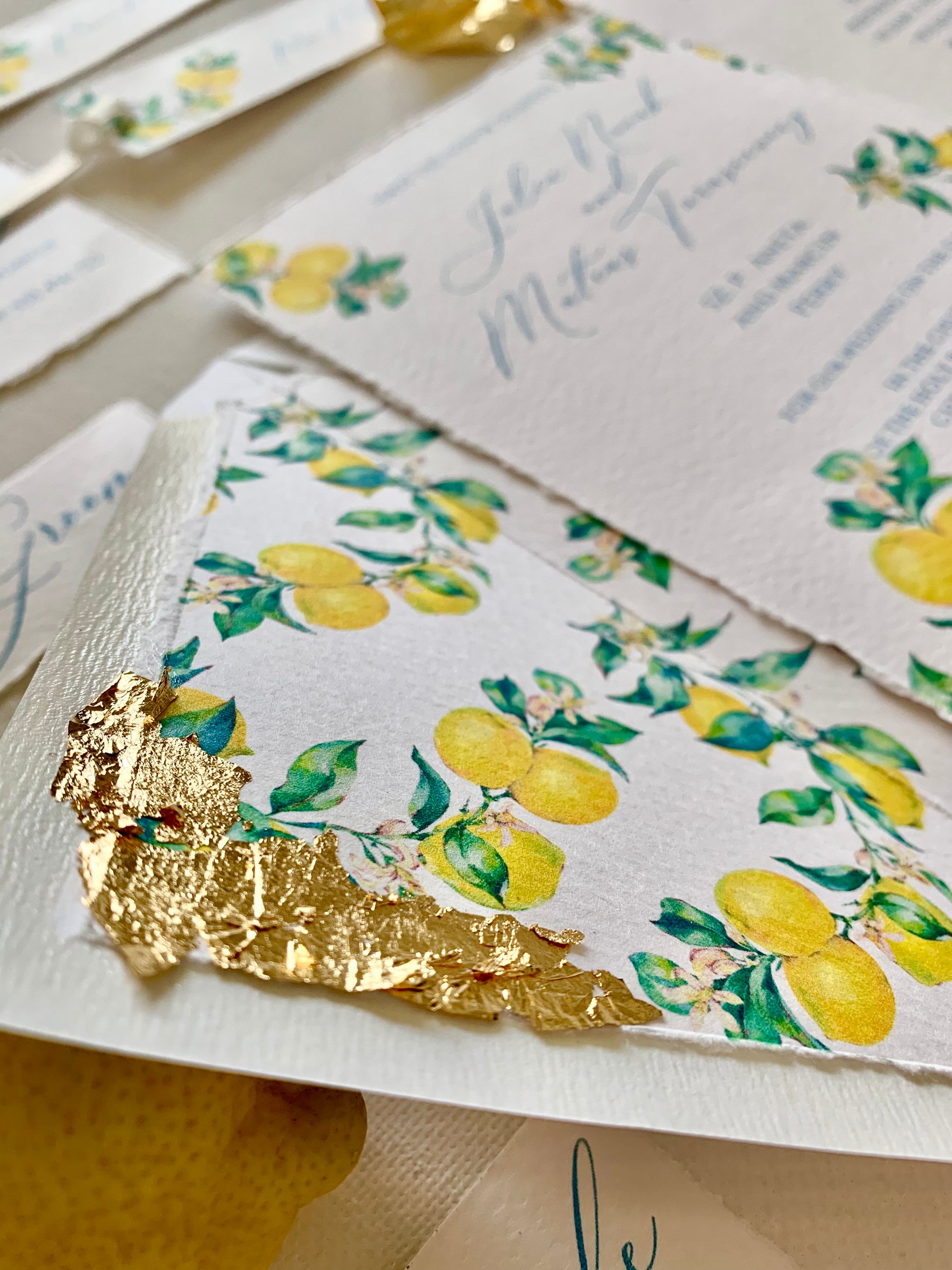 Lemon Wedding Invitation Template, Tuscany Wedding Olive Wedding ...