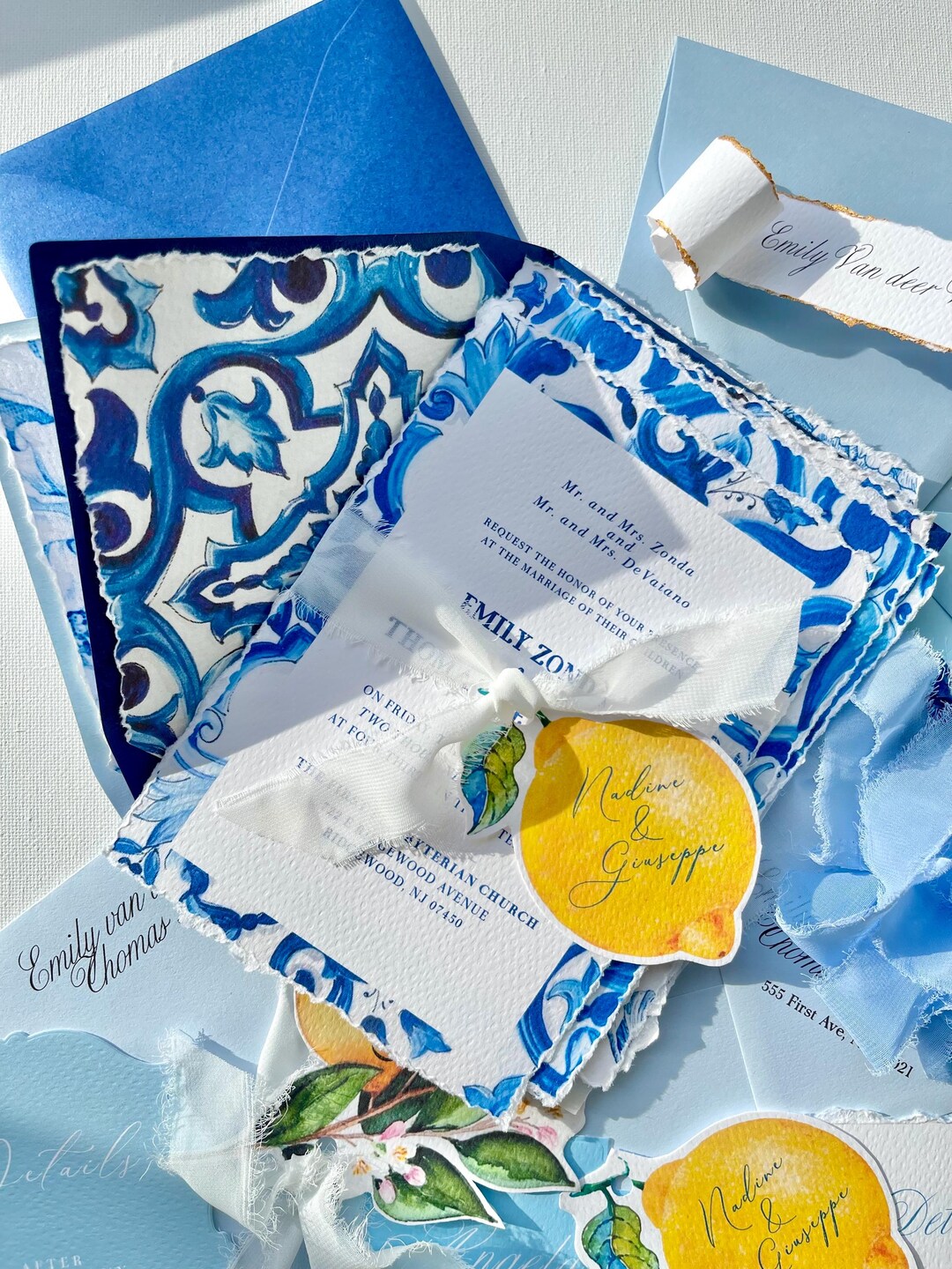 Mediterranean Wedding Invitation Template, Wedding Invitation ...