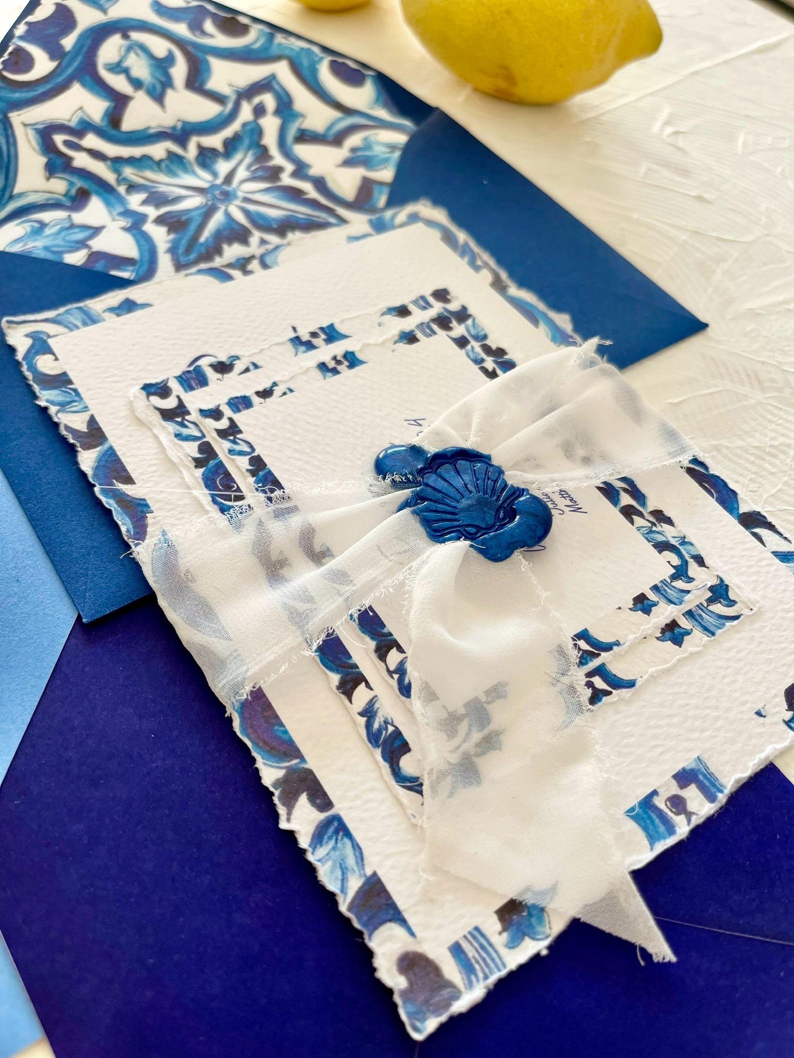 Mediterranean Wedding Invitation Template, Wedding Invitation ...