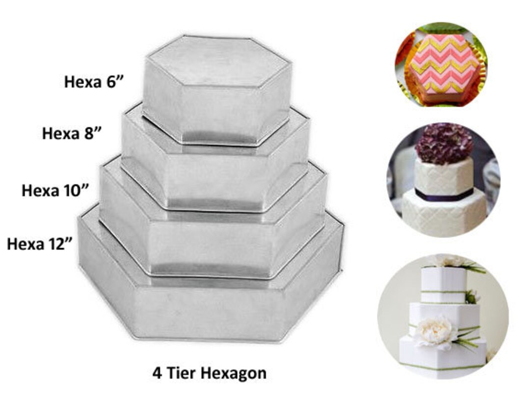 Funwhale Tier Octagon Multilayer Anniversary Birthday Cake Baking Pans ...