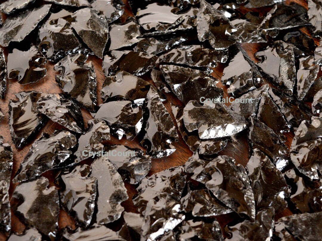 Obsidian Arrowhead Carving Stone Crystal Healing Stone Crescent ...