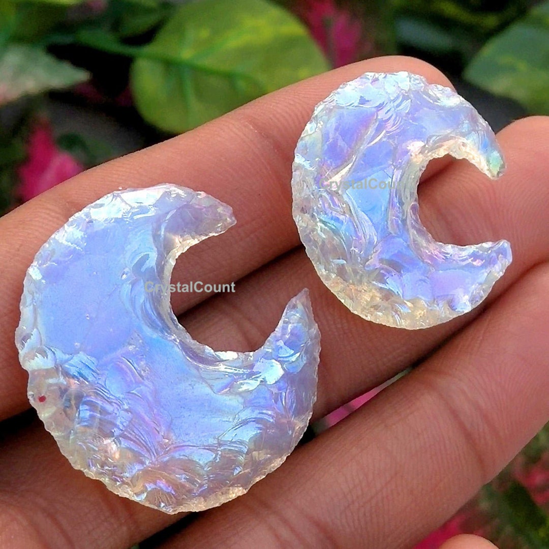 Aura Opalite Titanium Coated Opalite Moon Crystal Healing Stone ...