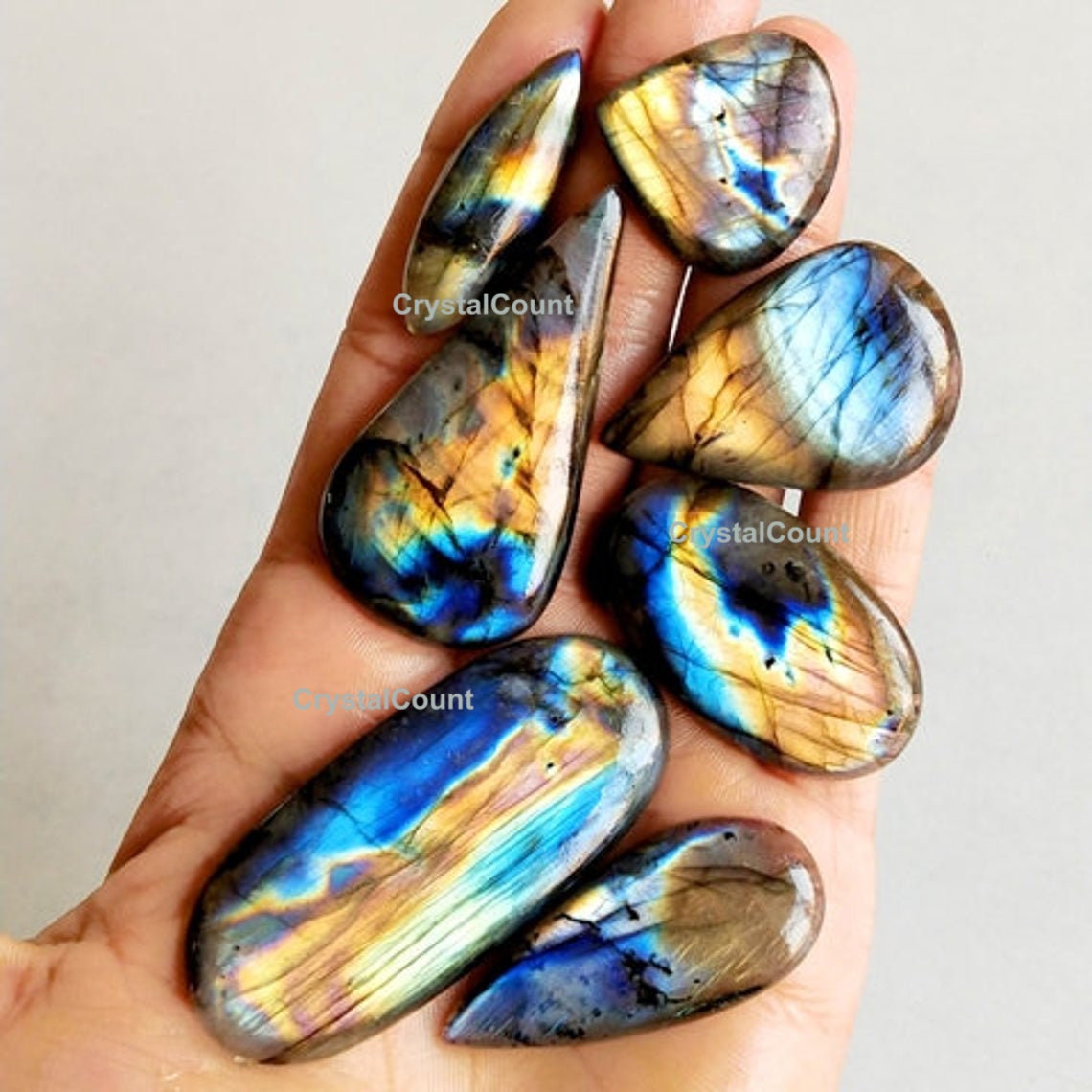 Natural Multi Fire Labradorite Mix Shape Cabochon Healing - Etsy