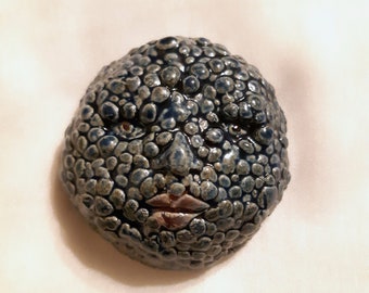 Ceramic Moon Face - Etsy