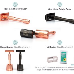 Safety Razor for Men & Women • Eco Friendly Double Edge Metal Shaving ...