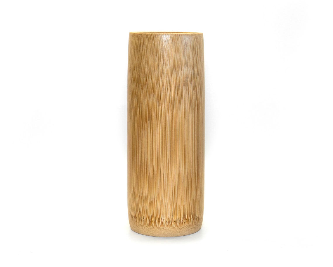 Natural Bamboo Drinking Cup Handmade Wooden Reusable - Etsy