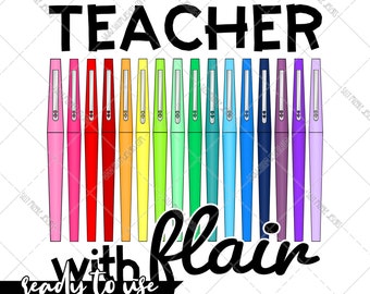 Flair pens svg | Etsy