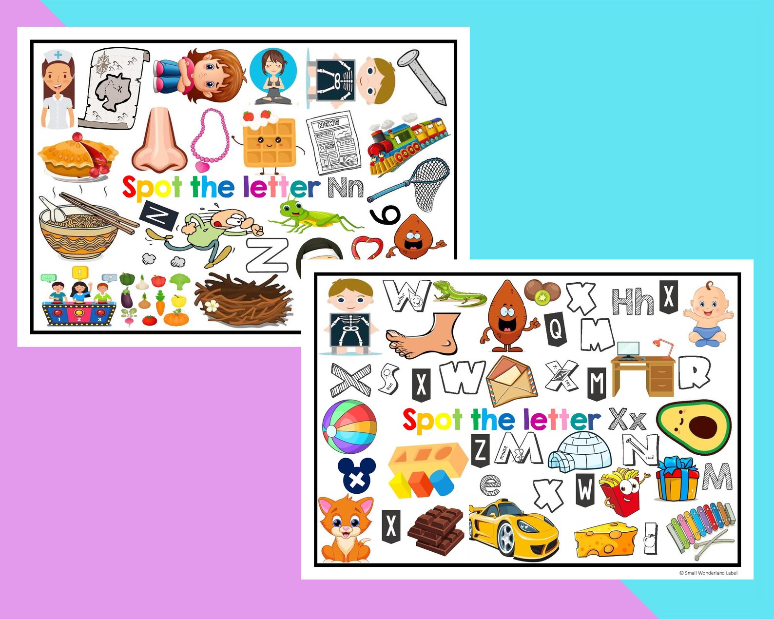 Digital Download-Spot The Alphabet Letter Objects | Etsy