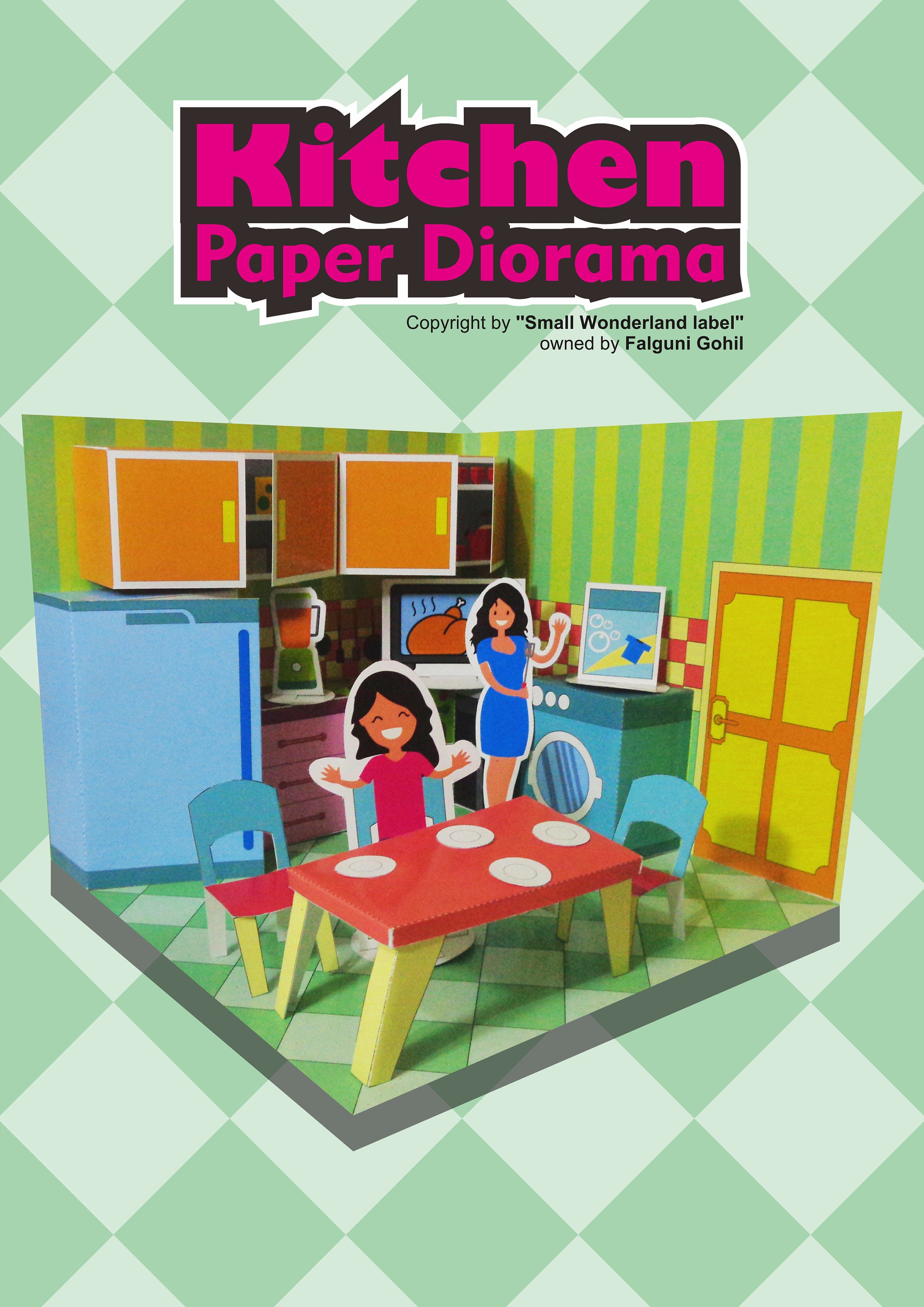 Dollhouse Kitchen Paper Toy PDF Print and Make Your Own | Etsy