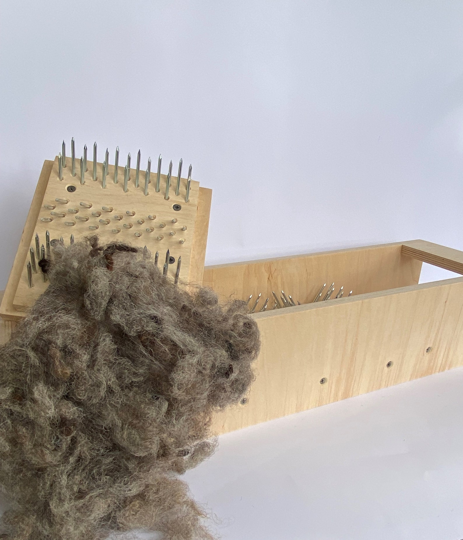 Wool Picker Fiber Collector Fibre Comb Fleece Collector preparation to ...