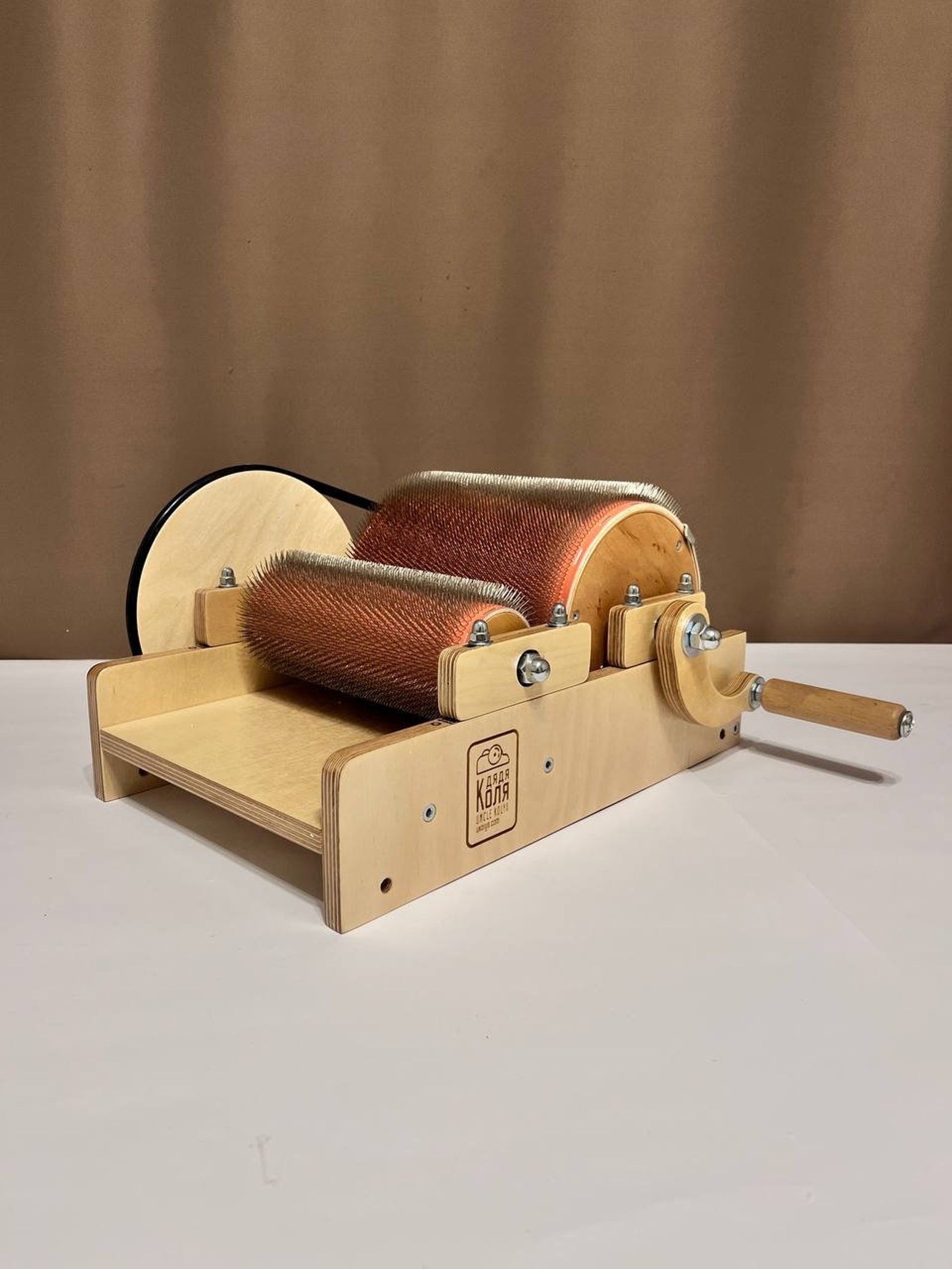 Mini Drum Carder: 120 TPI Fine Fiber Wool Carding Machine Kit - Etsy
