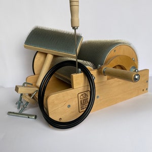 Wool Drum Carding Machine: Fiber Picker With Hand Carder Brushes - Etsy