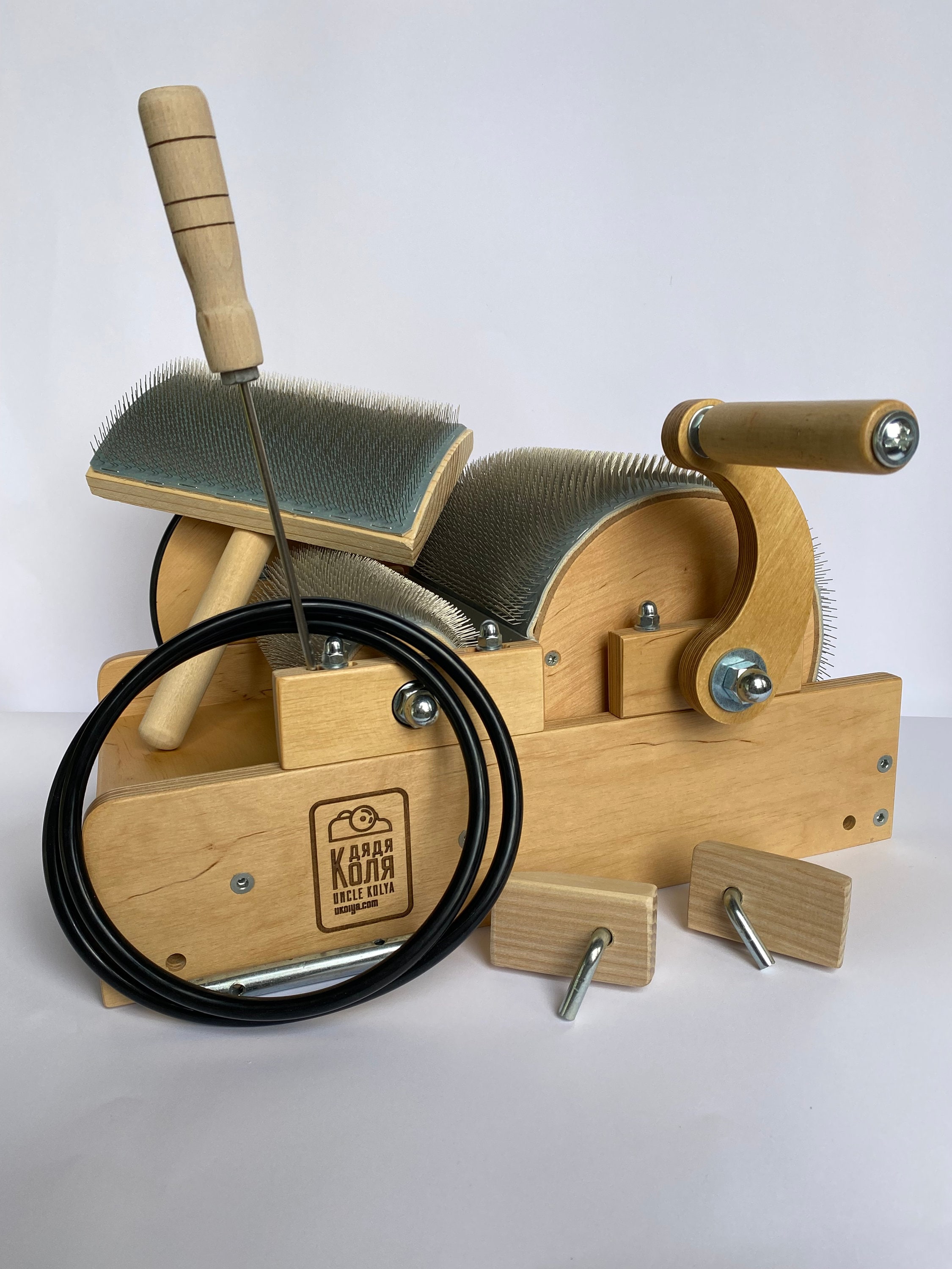 Mini Drum Carding Machine: 96/108 TPI Fiber Wool Processing - Etsy