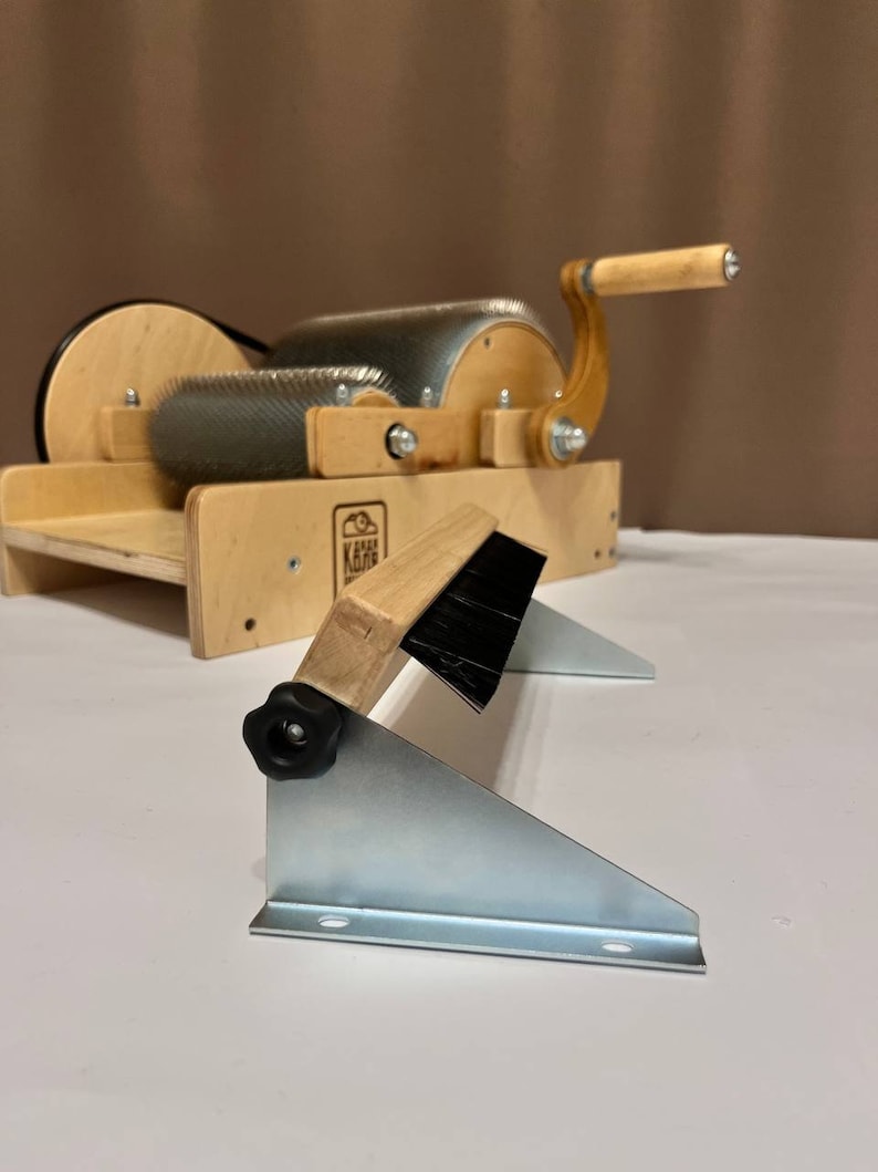 Mini Drum Carder for Wool: Fiber Processing, Spinning & Felting - Etsy