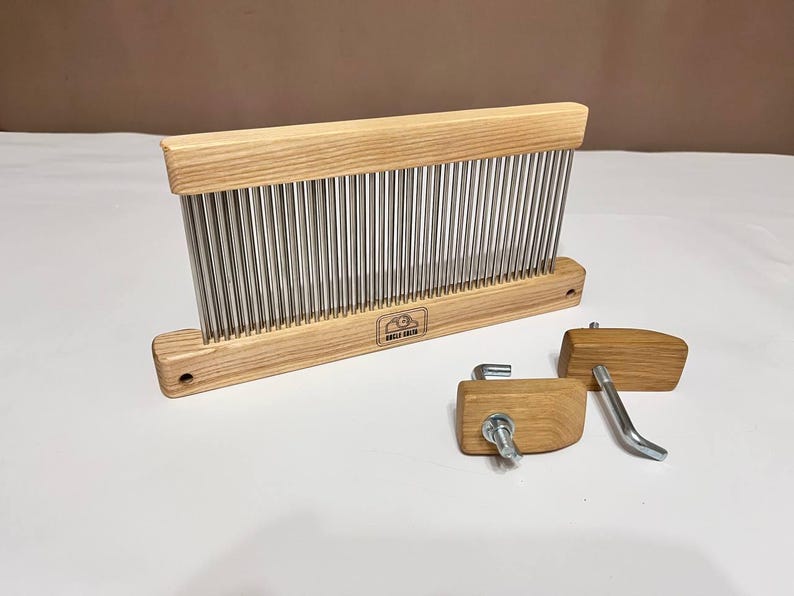 Handmade Wooden Hackle & Comb Kit: Fiber Prep for Spinning, Felting ...