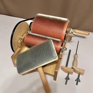 Mini Drum Carder: 120 TPI Fine Fiber Wool Carding Machine Kit - Etsy