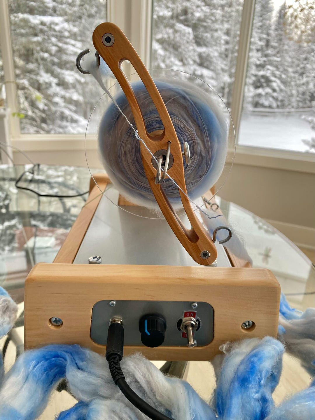 Electronic Spinning Wheel: UNCLE KOLYA E-spinner With Foot Pedal - Etsy