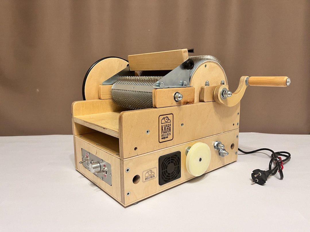 Electric Drum Carder Uncle Kolya With Top Doffer Brush High-performance ...