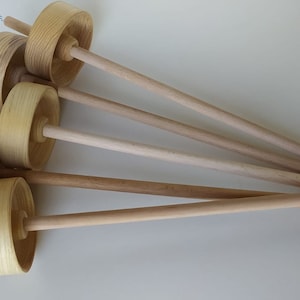 Wood Hanging Spindle for Fiber Spinning. Durable Crafting Tool for Yarn ...
