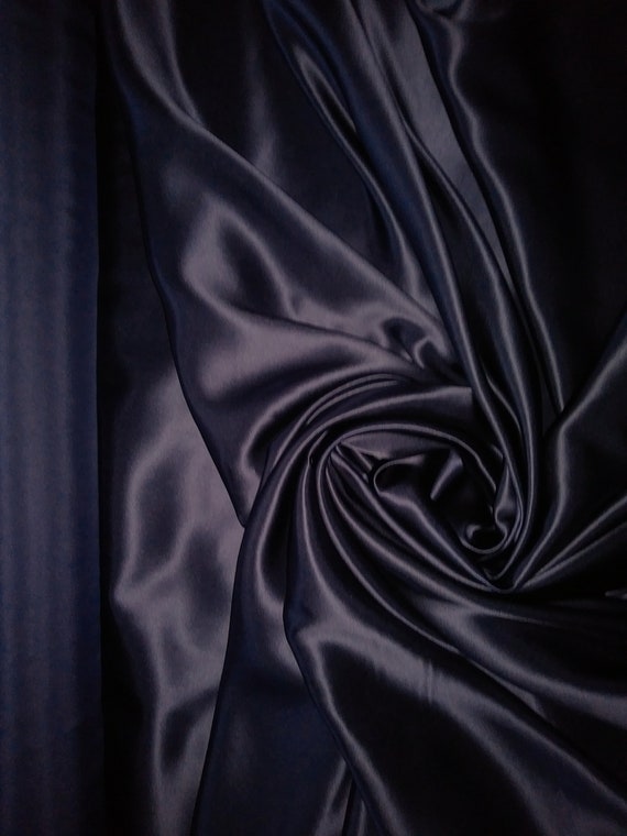 Pure Silk Satin Navy Blue Colour 16 Momme 138cm/54 - Etsy UK