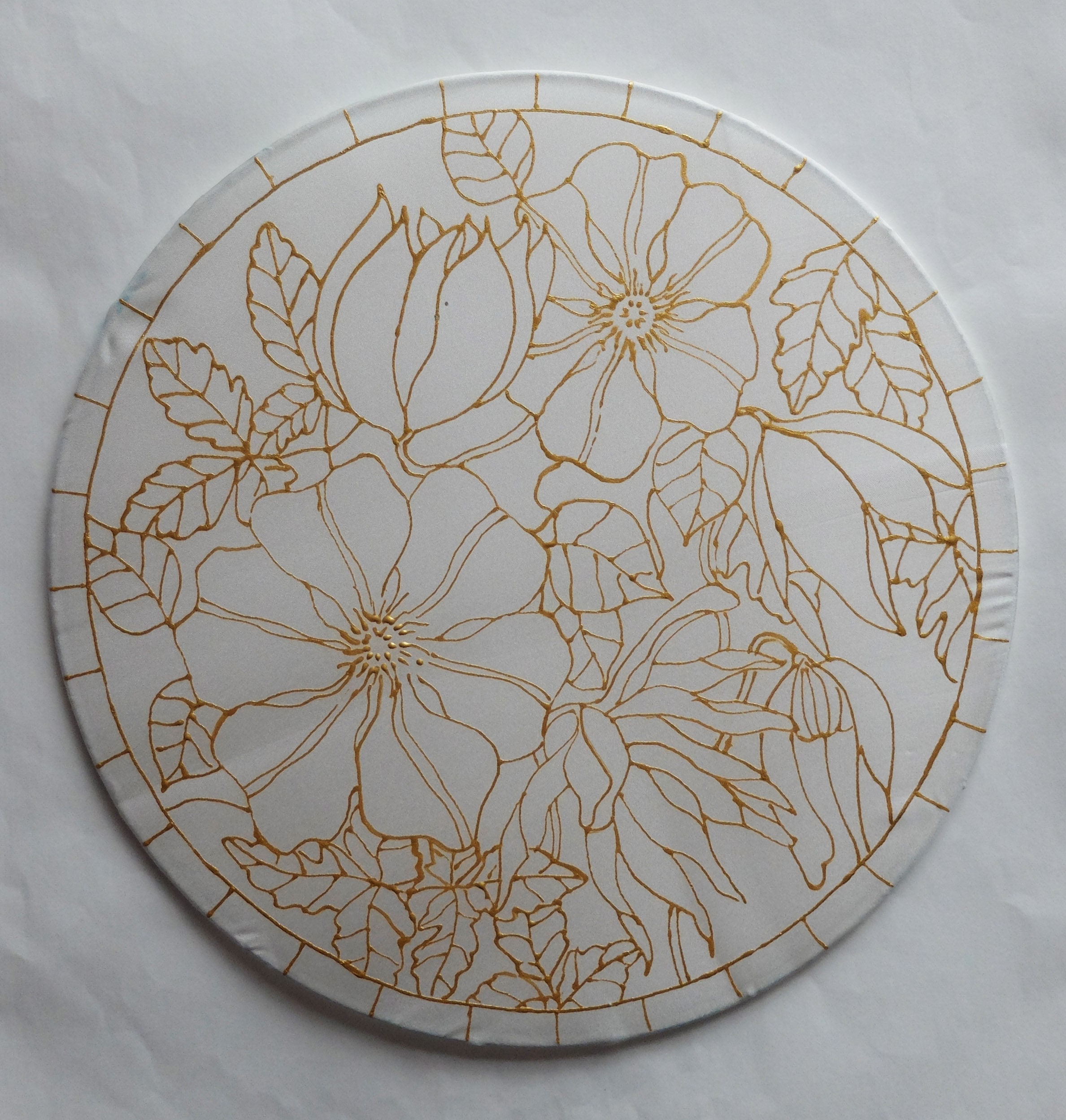 Silk Painting Kit/adult Craft Kit/suncatcher Kit (clematis) - Etsy UK