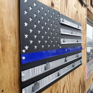 Thin Blue Line Challenge Coin Flag - Etsy