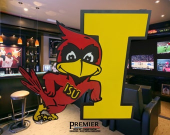 Vintage Iowa State '78'83 Logo Metal Art | Etsy