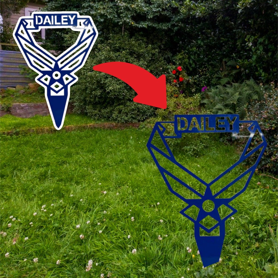 Customizable Air Force Yard Sign - Etsy