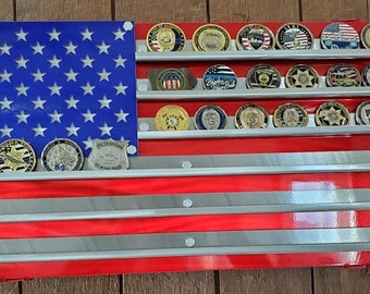 Wooden Challenge Coin Flag - Etsy